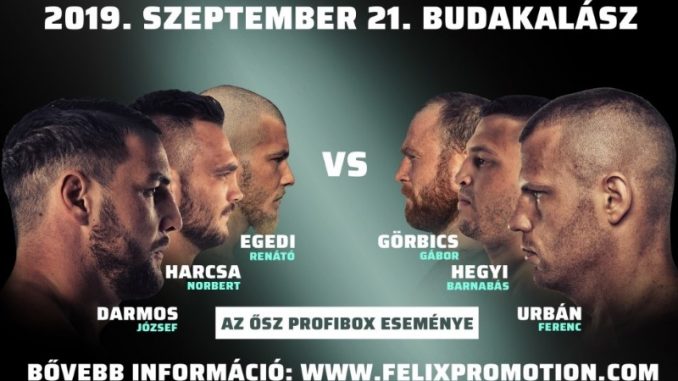 Szeptember 21.: Felix Promotion gála két magyar bajnoki címmérkőzéssel ...